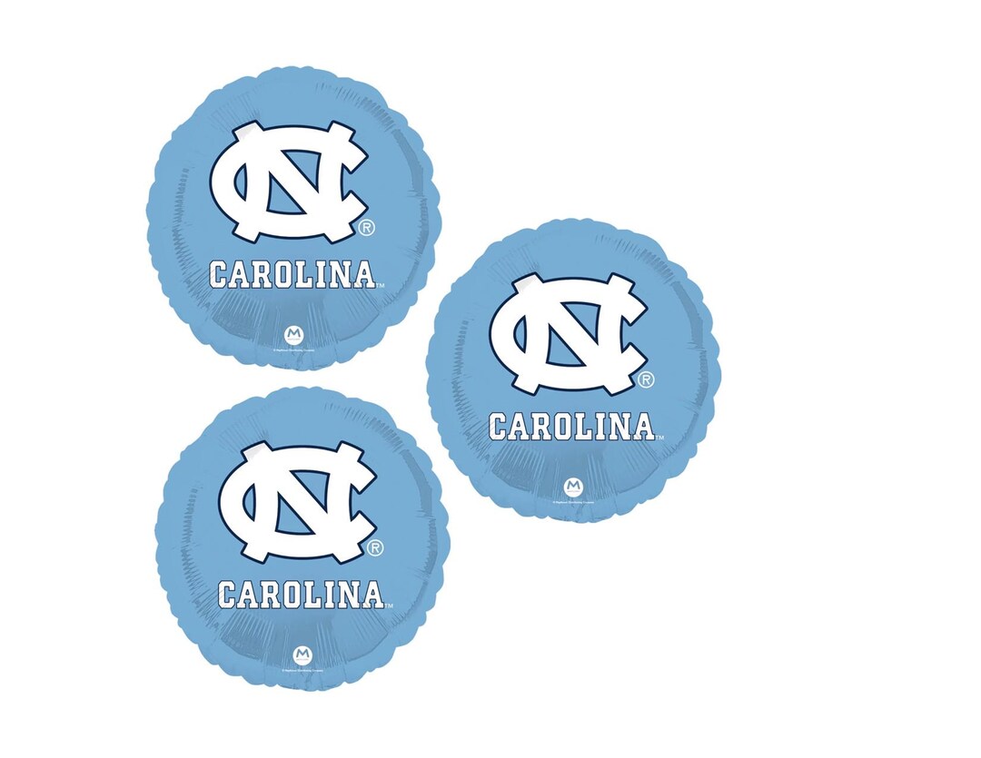 Set of 3 University of North Carolina 18'' Balloons College Sports W ...