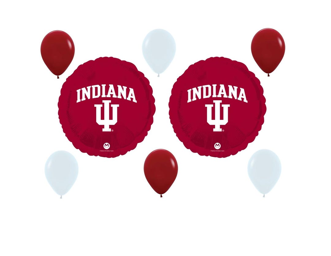 Indiana University Balloon Bouquet College Sports W/ Free Shipping ...