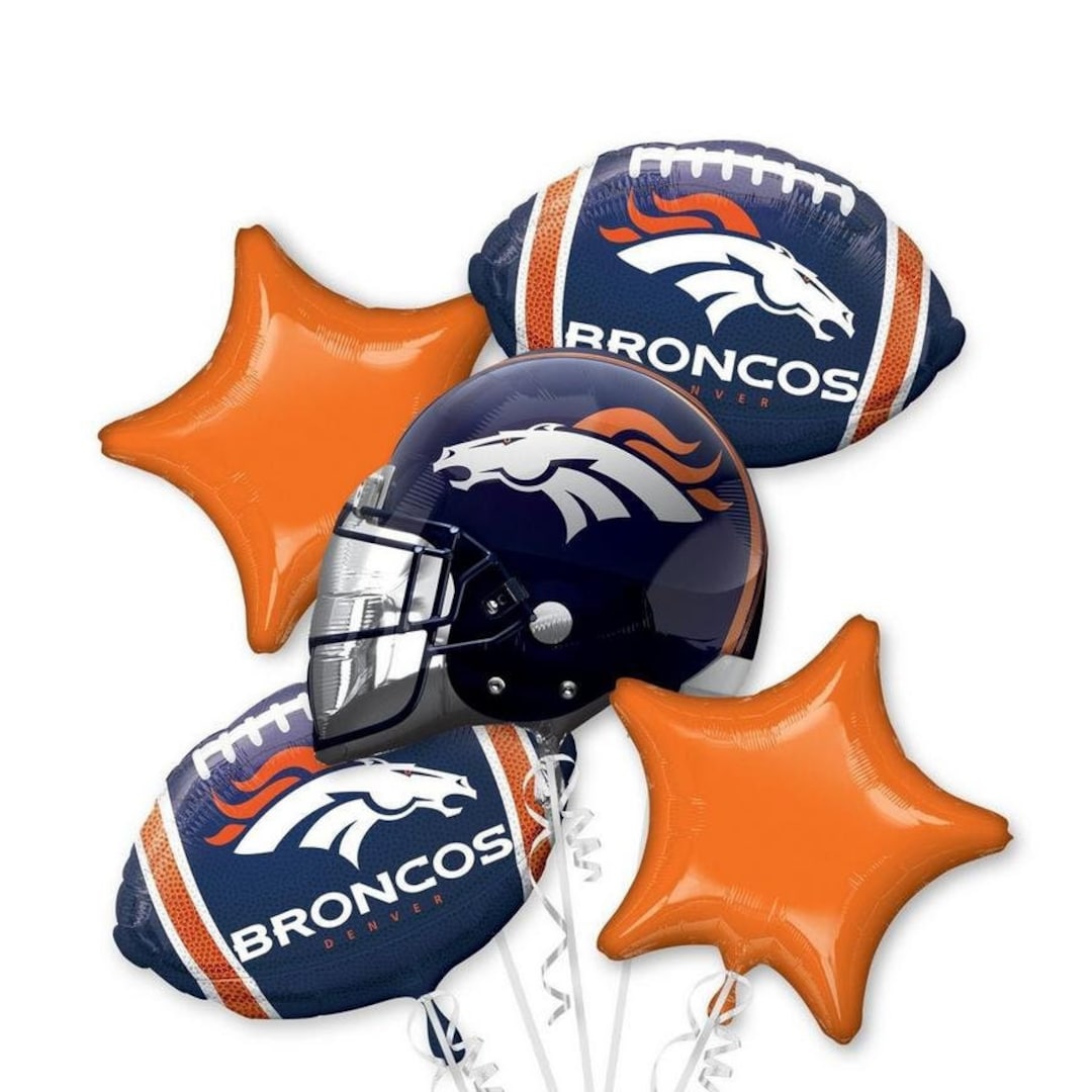 Denver Broncos Anagram Balloon Bouquet W/ Free Shipping Birthday Party ...