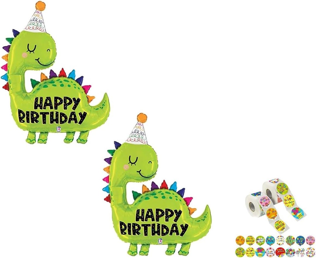 Set of 2 Dinosaur 52'' Balloons W/ Free Shipping Birthday Party ...