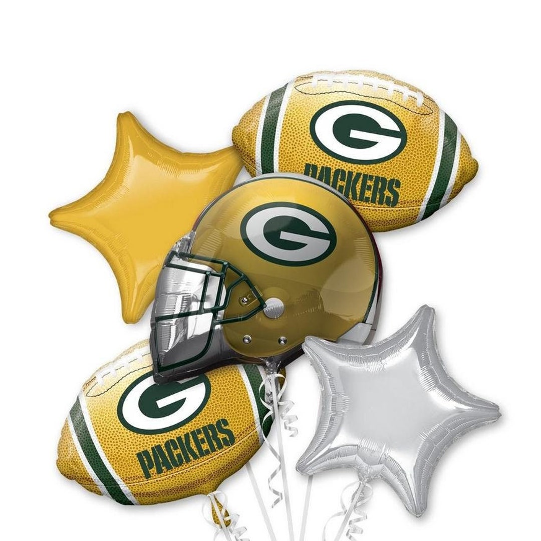 Green Bay Packers Anagram Balloon Bouquet W/ Free Shipping Birthday ...