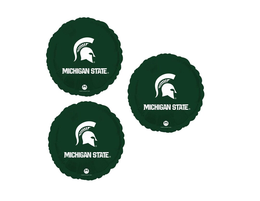 Set of 3 Michigan State 18'' Balloons College Sports W/ Free Shipping ...