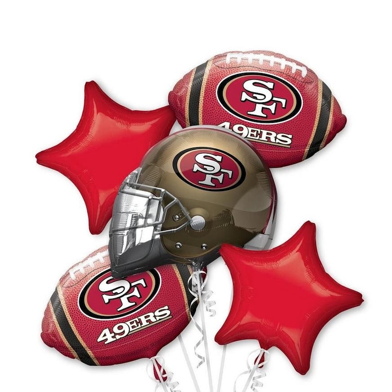 San Francisco 49ers Anagram Balloon Bouquet W/ Free Shipping - Etsy