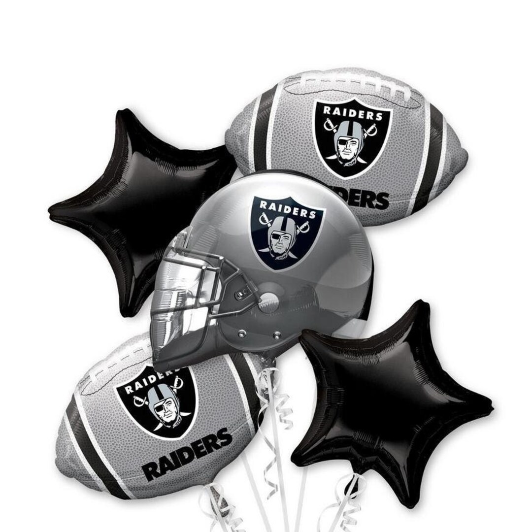 Las Vegas Raiders Anagram Balloon Bouquet W/ Free Shipping Birthday ...