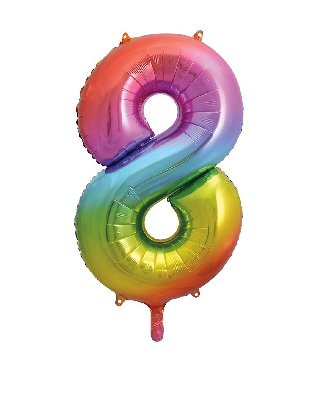 Number 8 Rainbow 34'' Balloon W/ Free Shipping Birthday Party ...