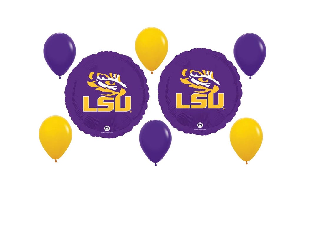 Louisiana State Tigers LSU Balloon Bouquet College Sports W/ Free ...
