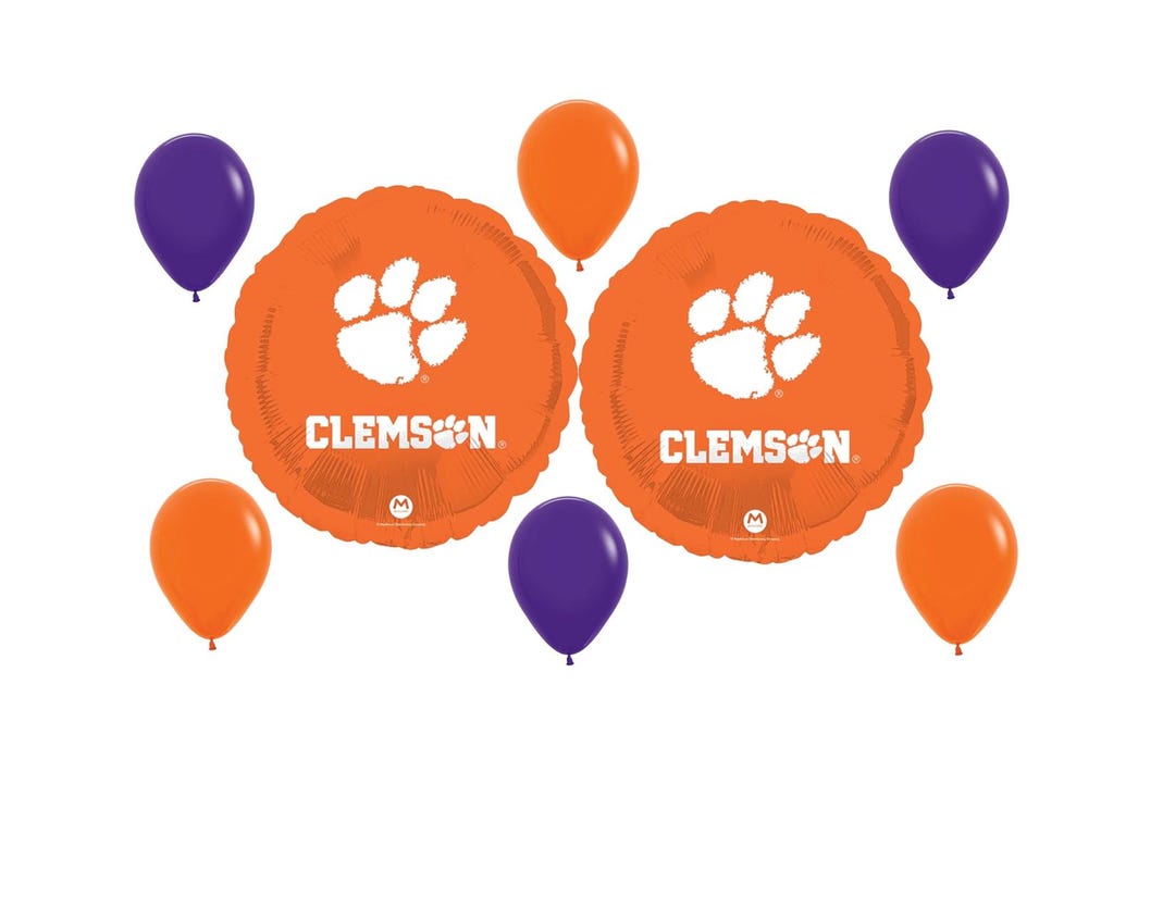 Clemson University Balloon Bouquet College Sports W/ Free Shipping ...