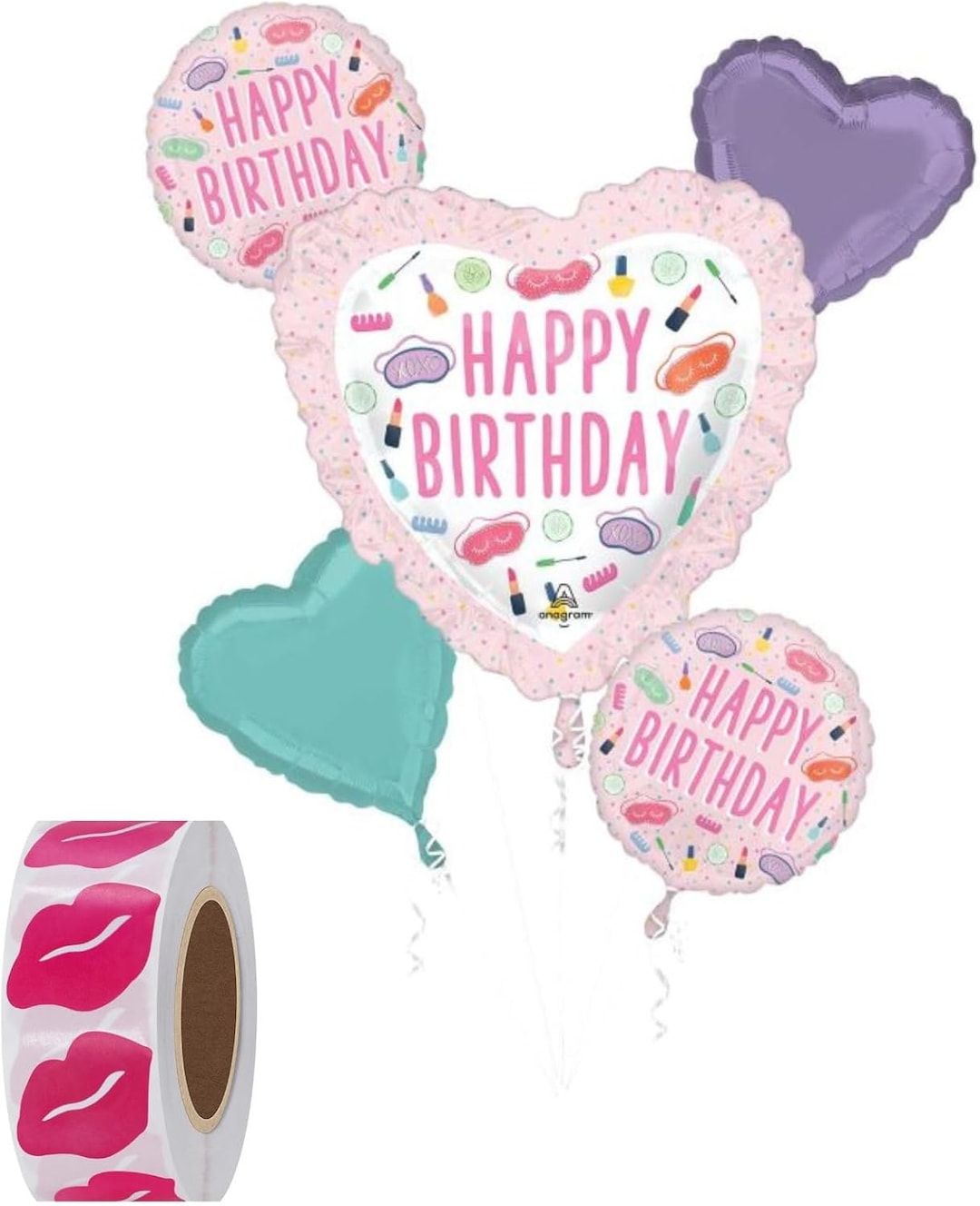 Spa Party Balloon Bouquet W/ Free Shipping Birthday Party Decorations ...