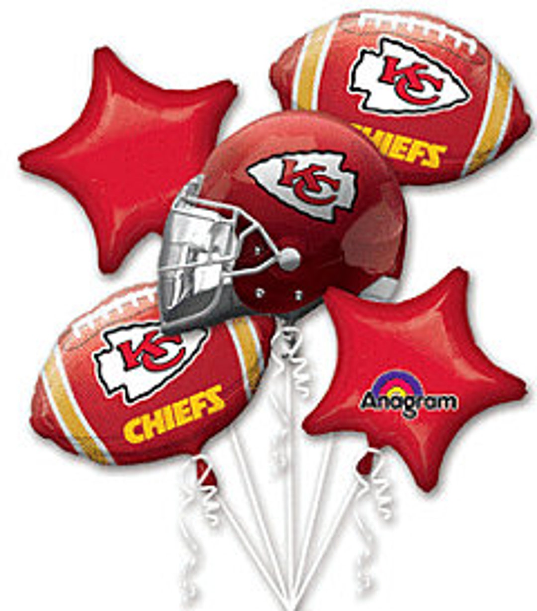 Kansas City Chiefs Anagram Balloon Bouquet W/ Free Shipping Birthday ...