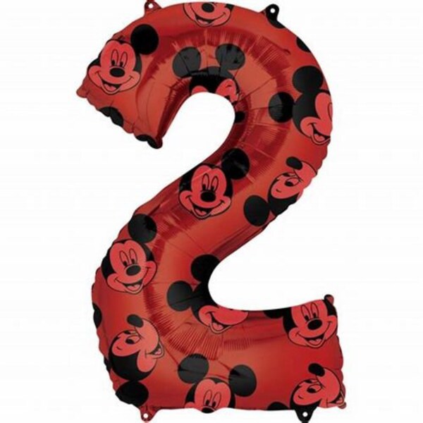 Mickey Mouse Number 2 Balloons - Etsy