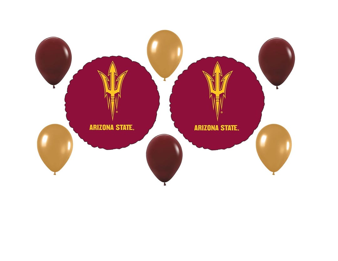 Arizona State Balloon Bouquet College Sports W/ Free Shipping Birthday ...