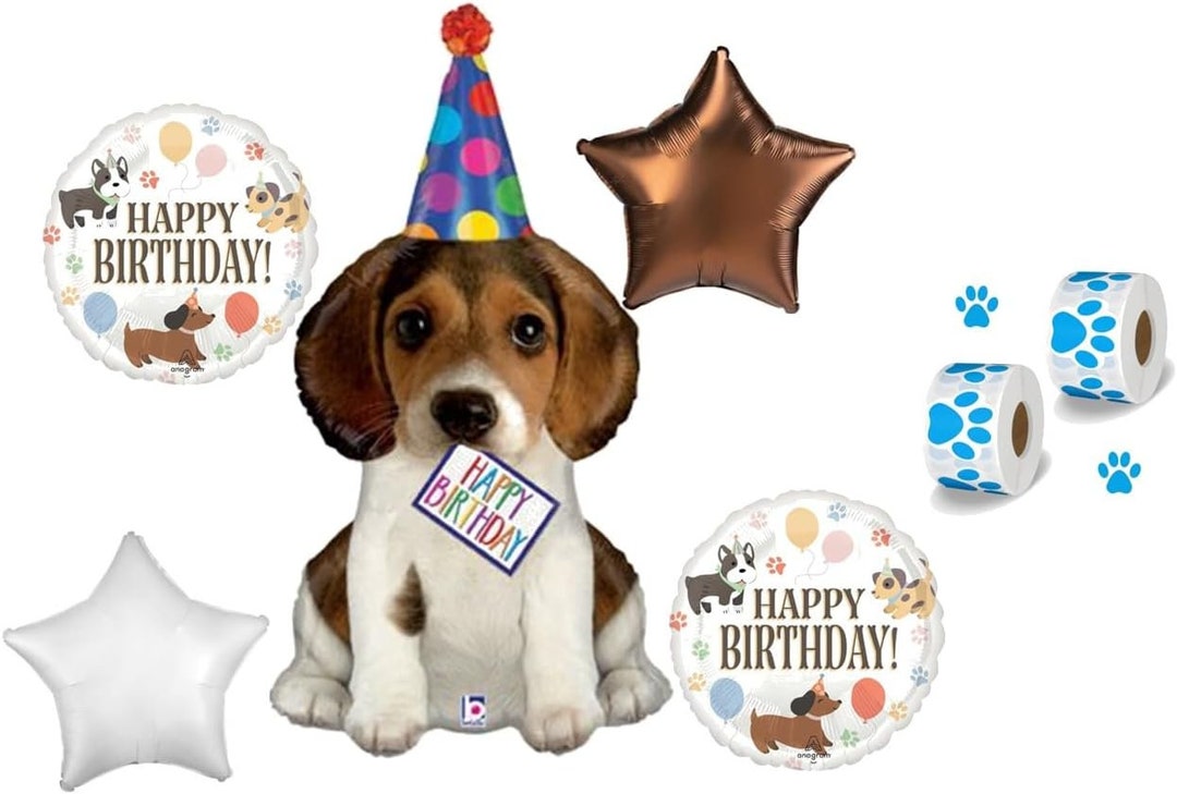 Puppy Dog Balloon Bouquet W/ Free Shipping Birthday Party Decorations ...