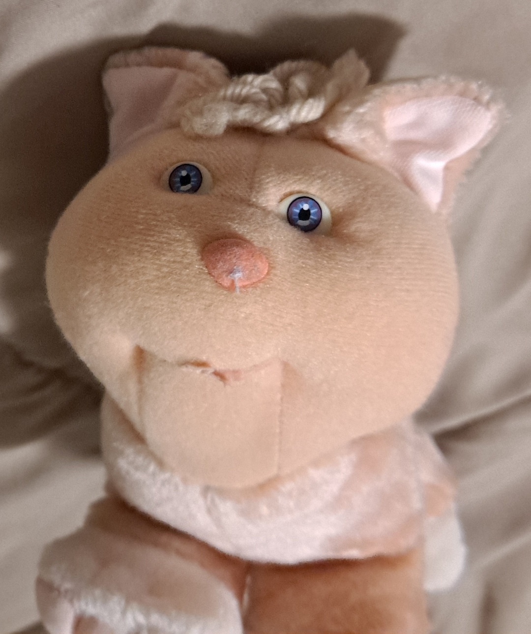 1986 Vintage Kawaii Cabbage Patch Kids CPK Pets Beige Kitty Cat Loose ...