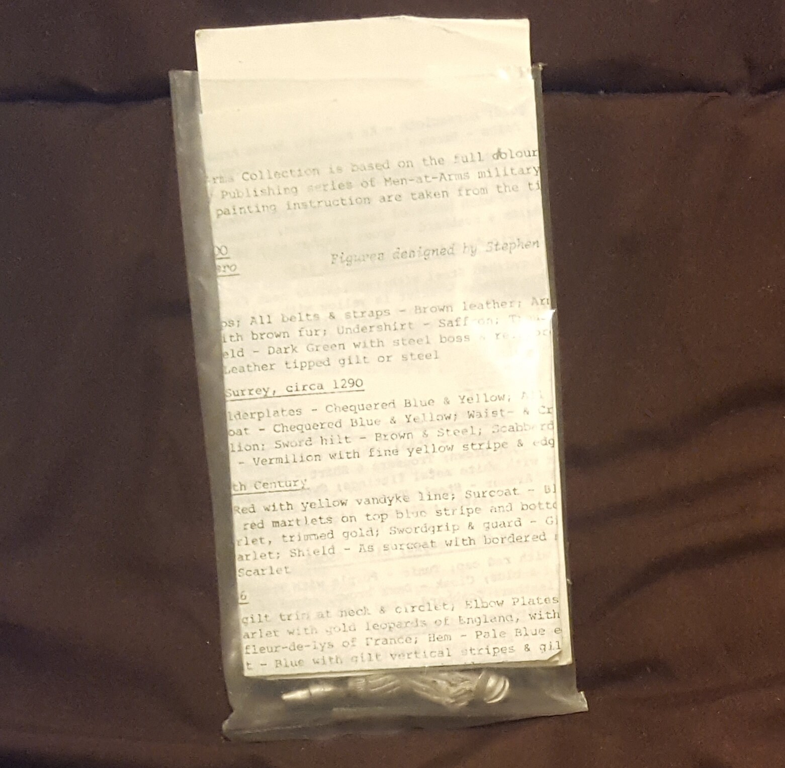 Vintage New Hope Design Men at Arms Collection English Foot Soldier ...