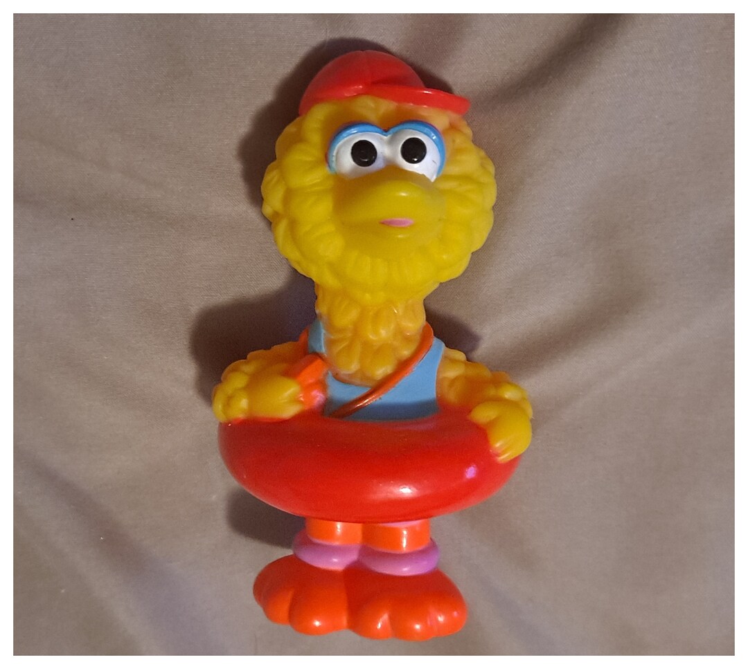 1994 Vintage Kawaii Big Bird Swimming Figure Jim Henson Productions ...