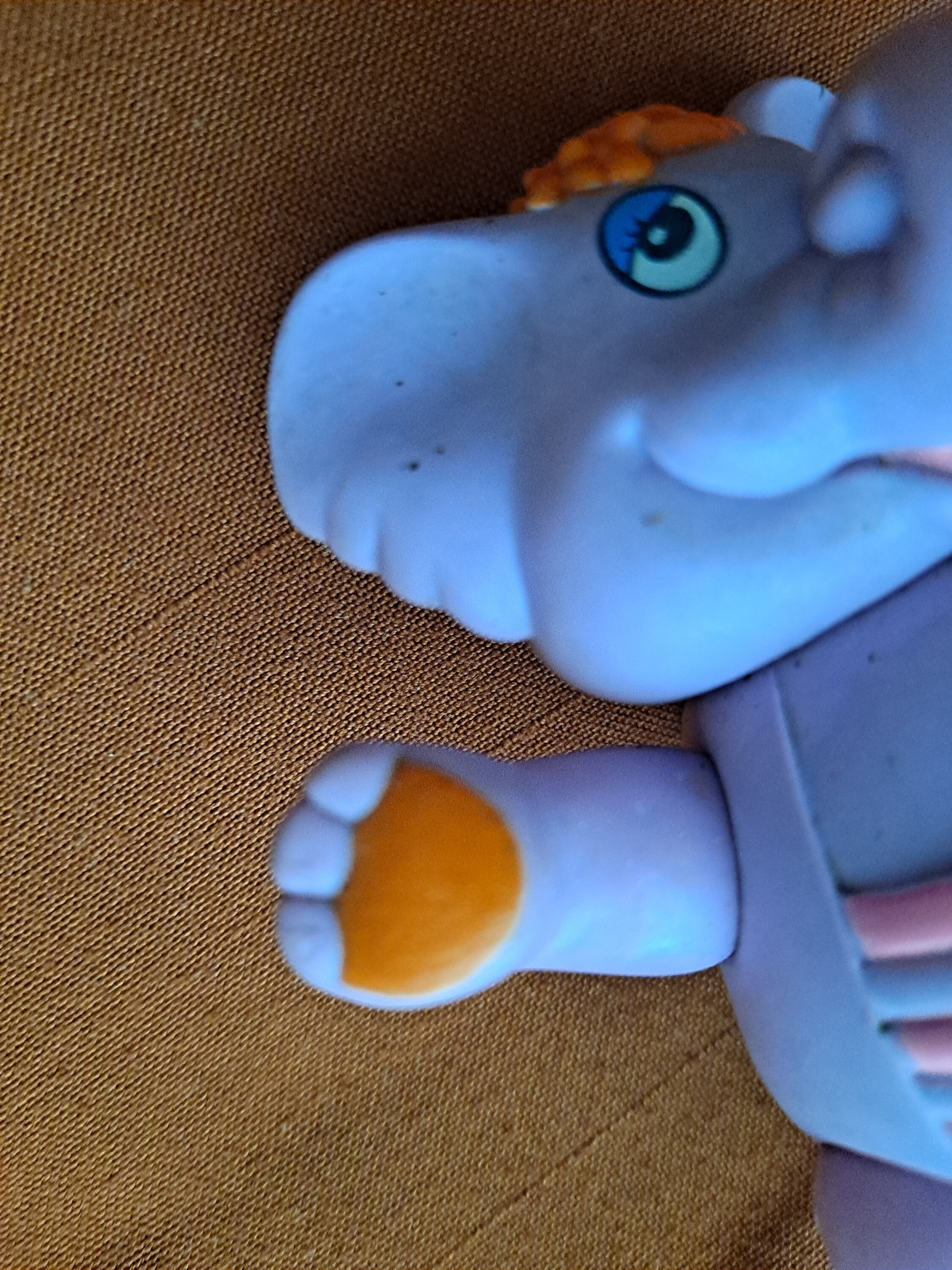 1985 Vintage Kawaii Wuzzles figure Eleroo PVC poseable | Etsy