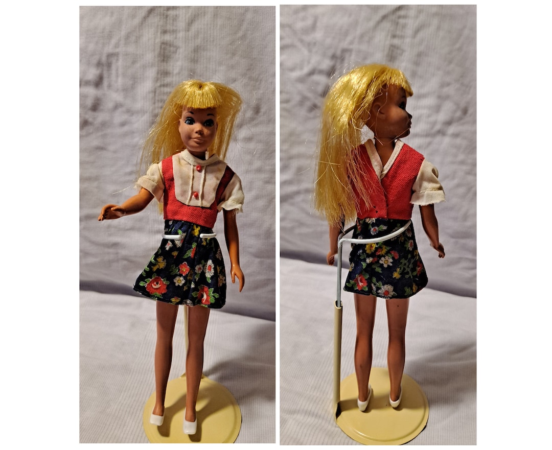 Vintage Kawaii 1967 1972 Sun Set Malibu Skipper Doll Mattel Loose Dress ...