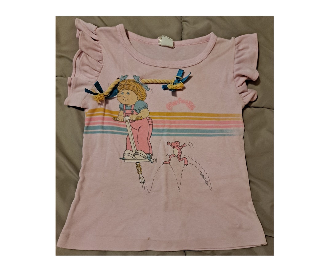1984 Vintage Kawaii Cabbage Patch Kids Child's Shirt 6X Coleco Original ...