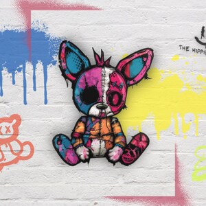 Punk Bunny Clipart Digital Download, Punk Grunge Art, Stuffed Animal ...