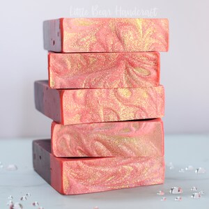 Scarlet Maroon Layered Soap | Red and Gold Soap | Smells Like Your ...