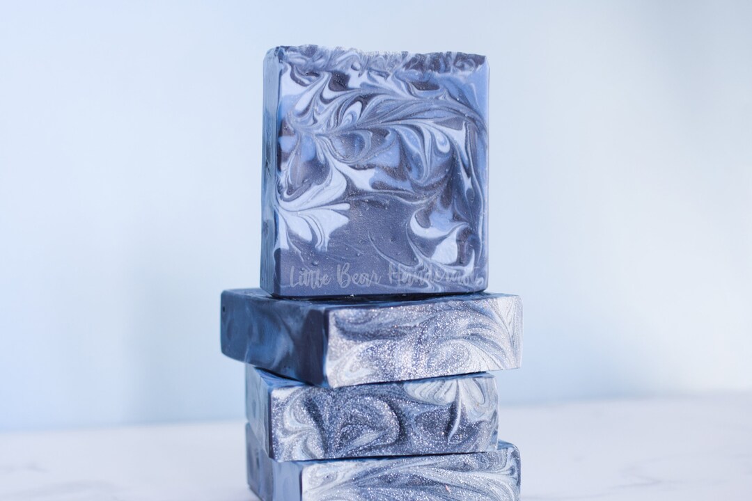 Blueberry Swirls Soap | Monochrome Blue Collection | Smells Like the ...