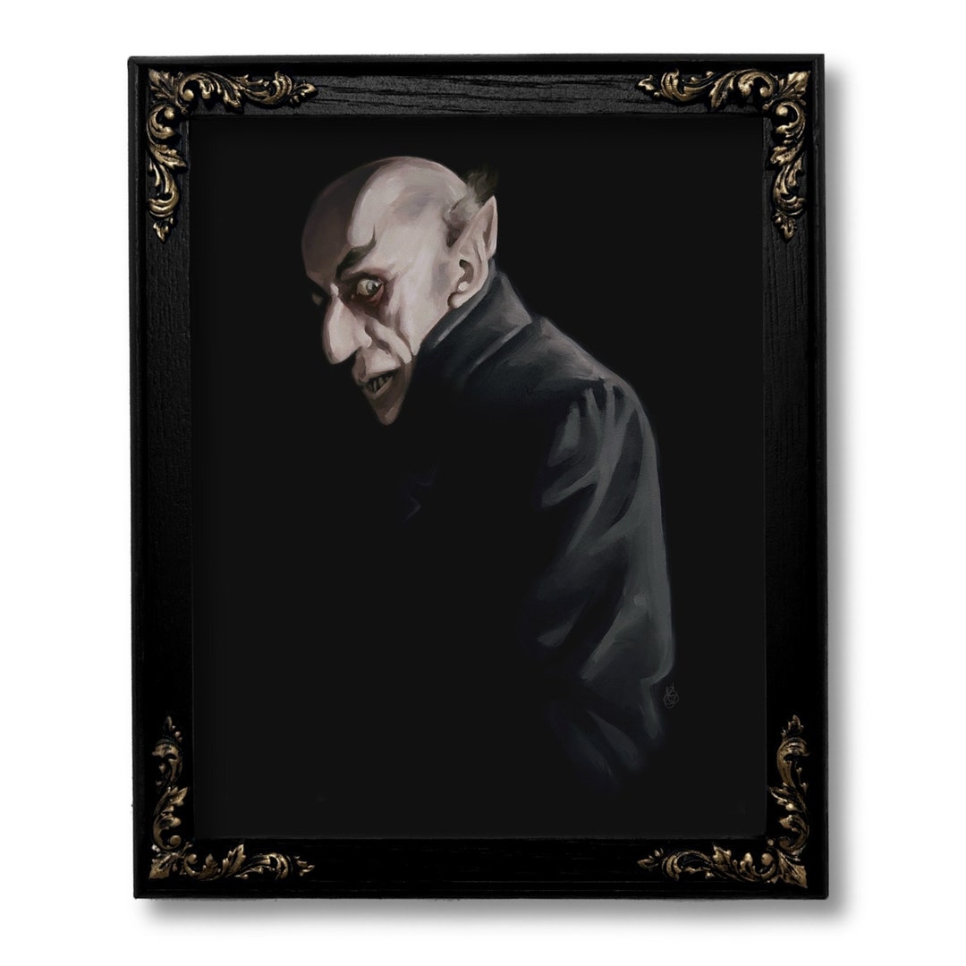 Original Painting Print // Original Nosferatu 1922 Portrait Painting ...