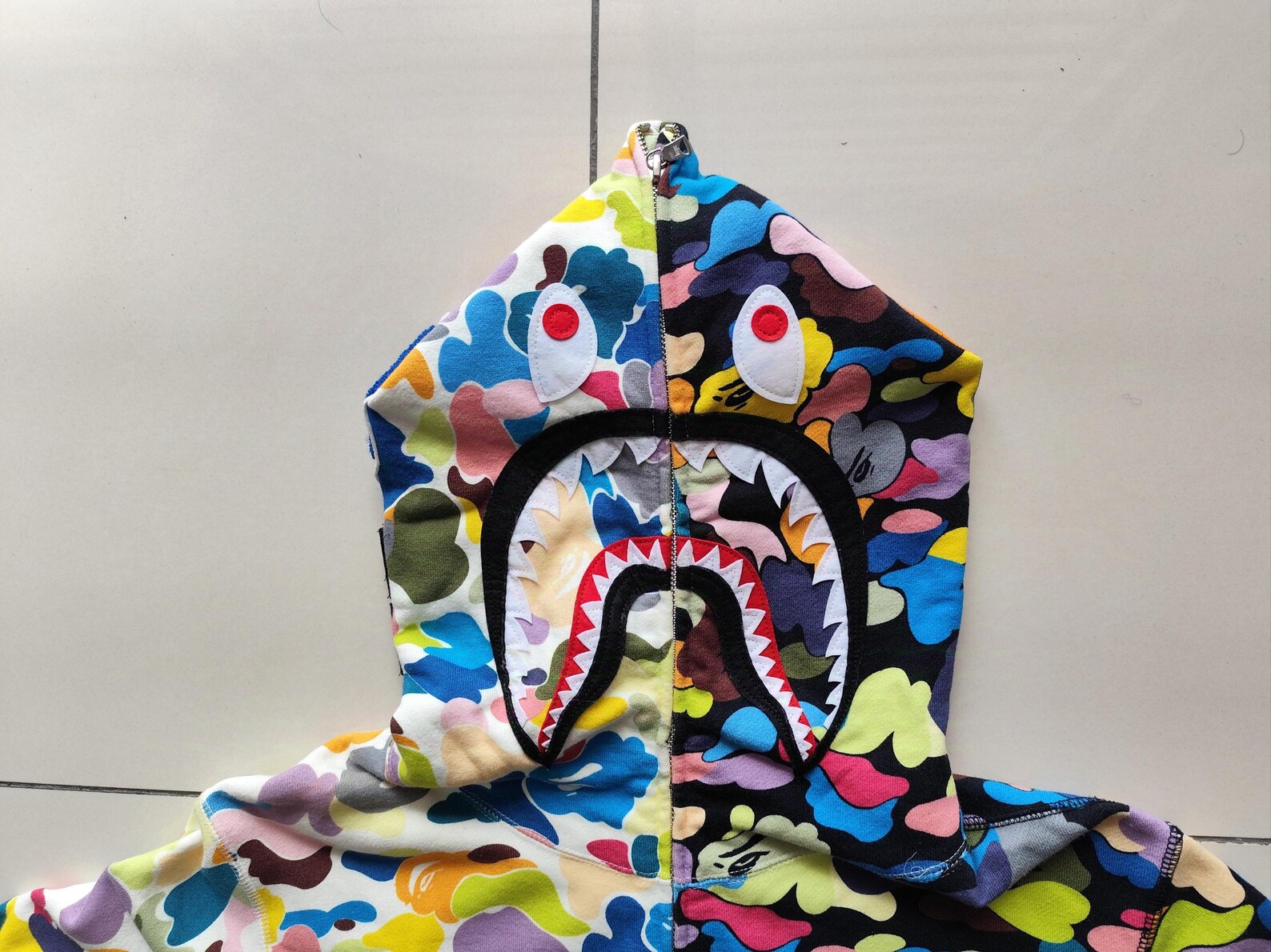 Baby Milo Bape A Bathing Ape Candy Camo Shark Hoodie Two Face Extra ...