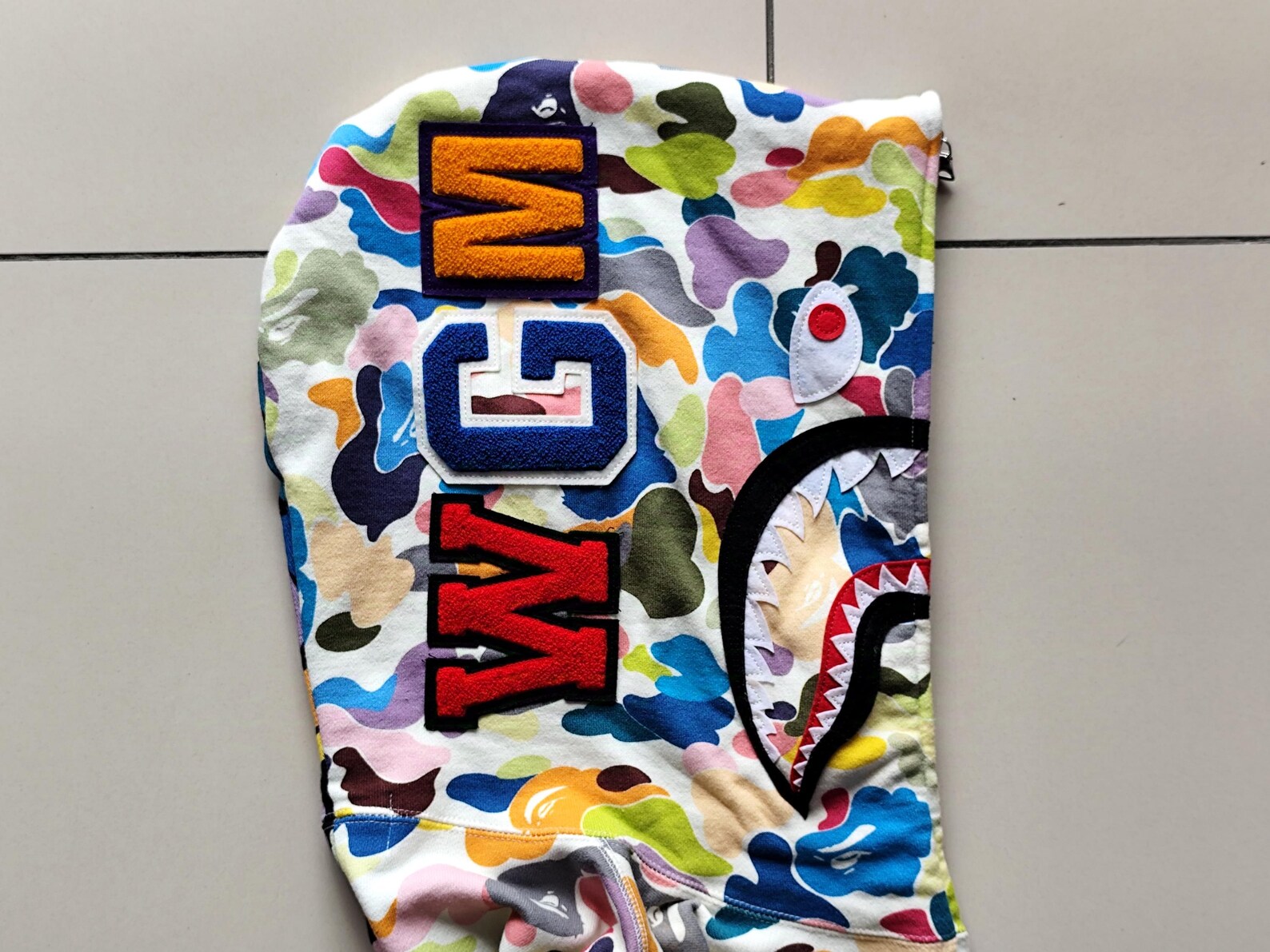 Baby Milo Bape A Bathing Ape Candy Camo Shark Hoodie Two Face Extra ...