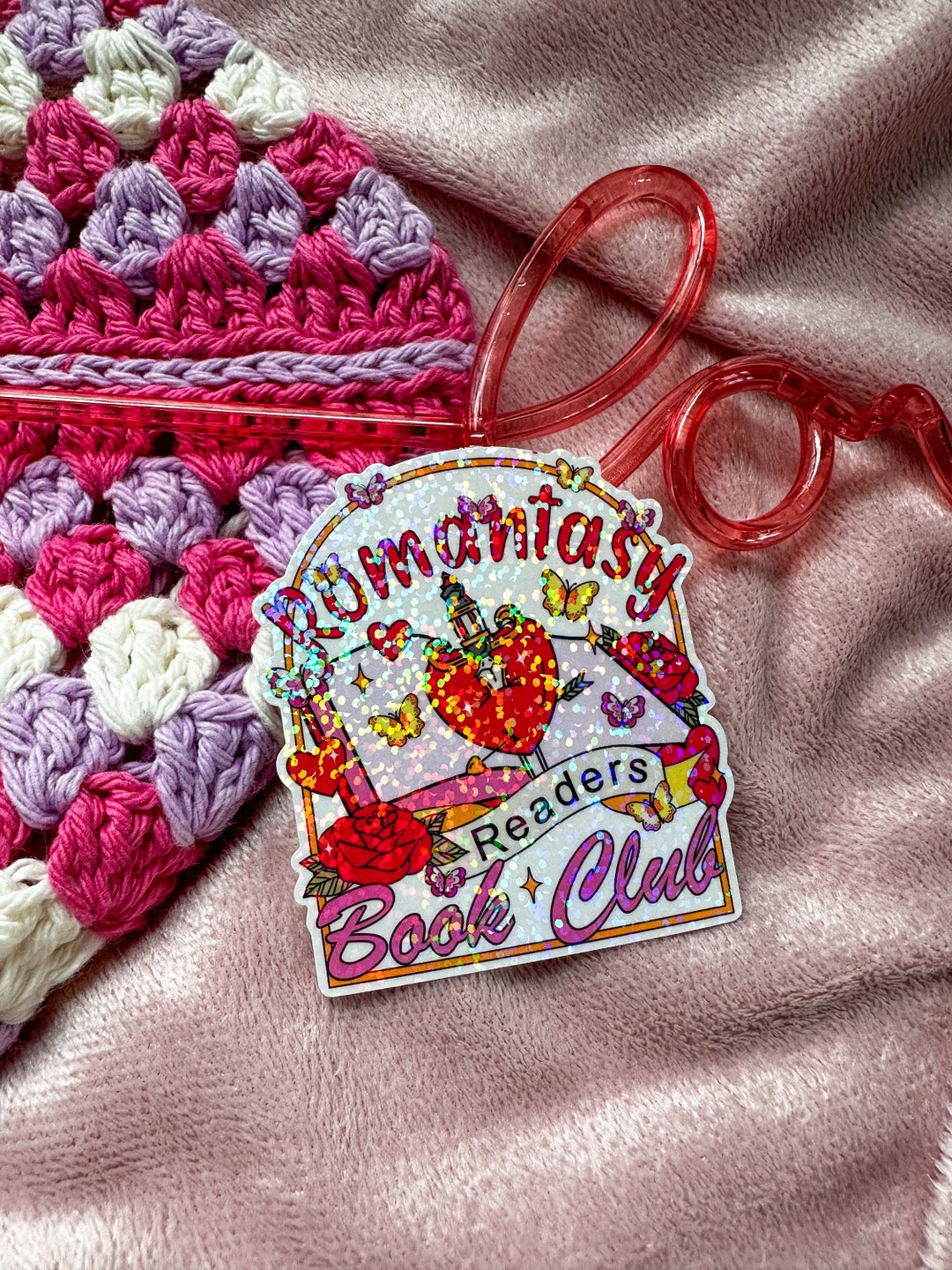 Romantasy Book Club Sticker Kindle Sticker Bookish Sticker Book Lover ...