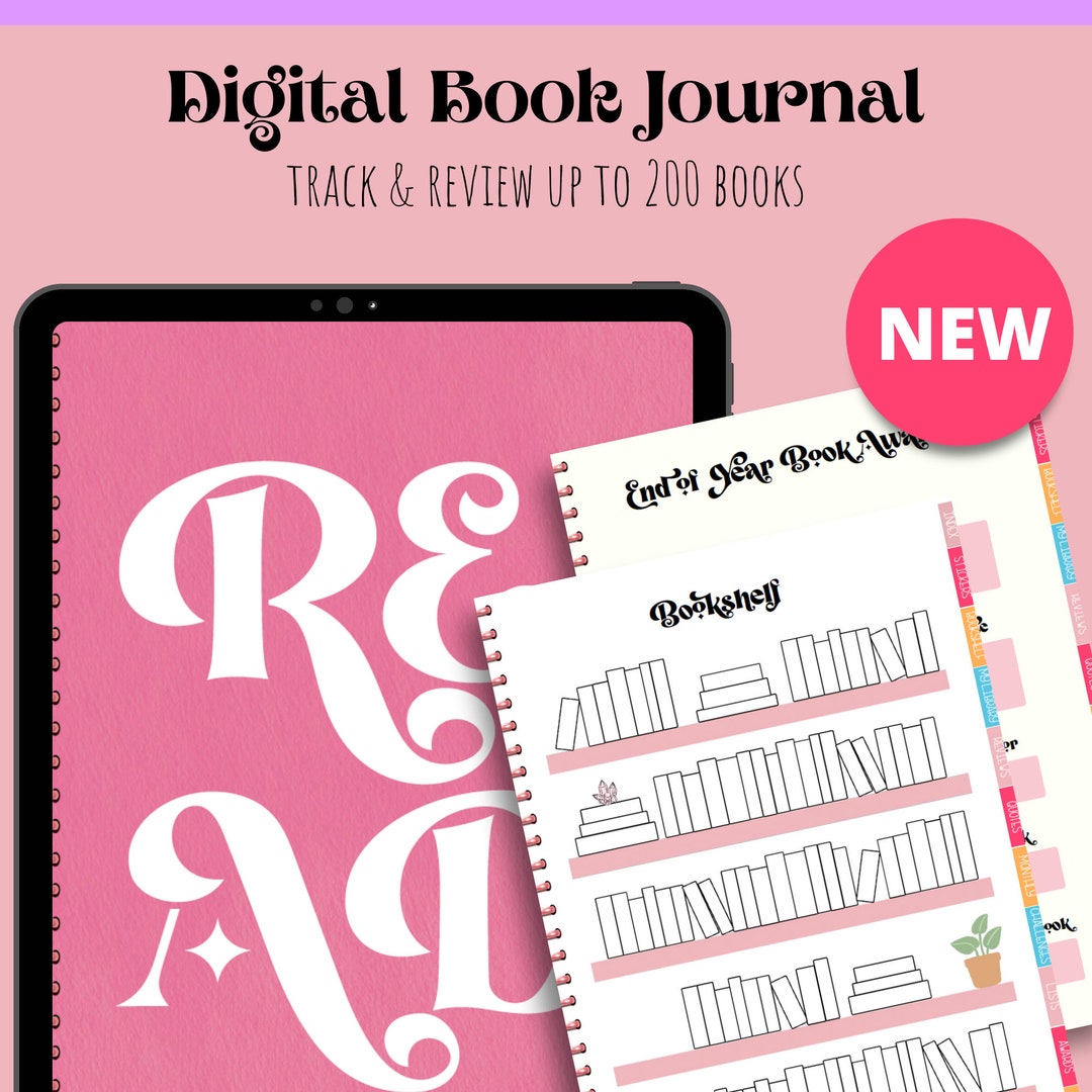 Digital Reading Journal Digital Book Journal Reading Tracker Digital ...