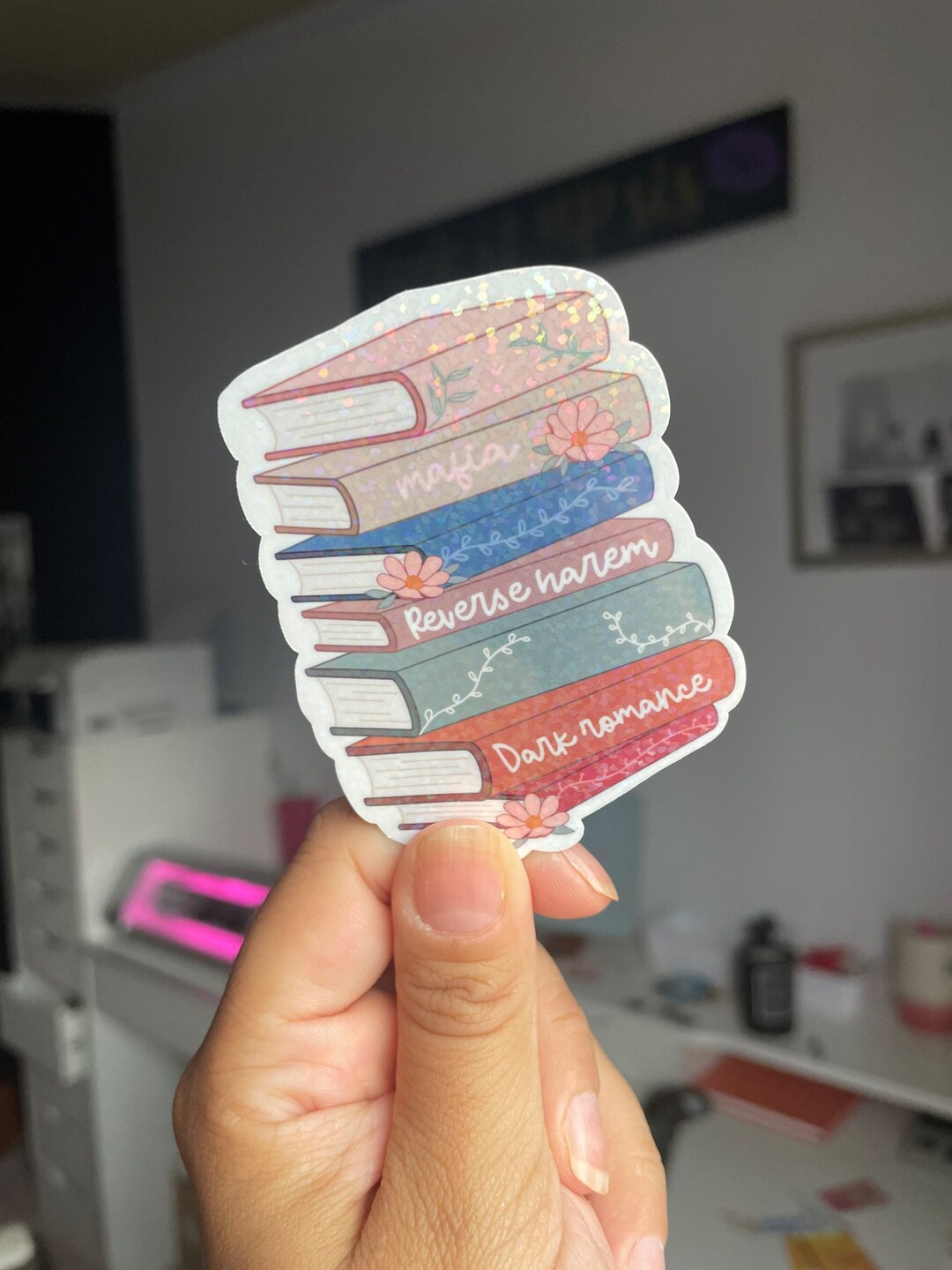 Book Tropes Sticker Bookish Sticker Book Stack Sticker - Etsy