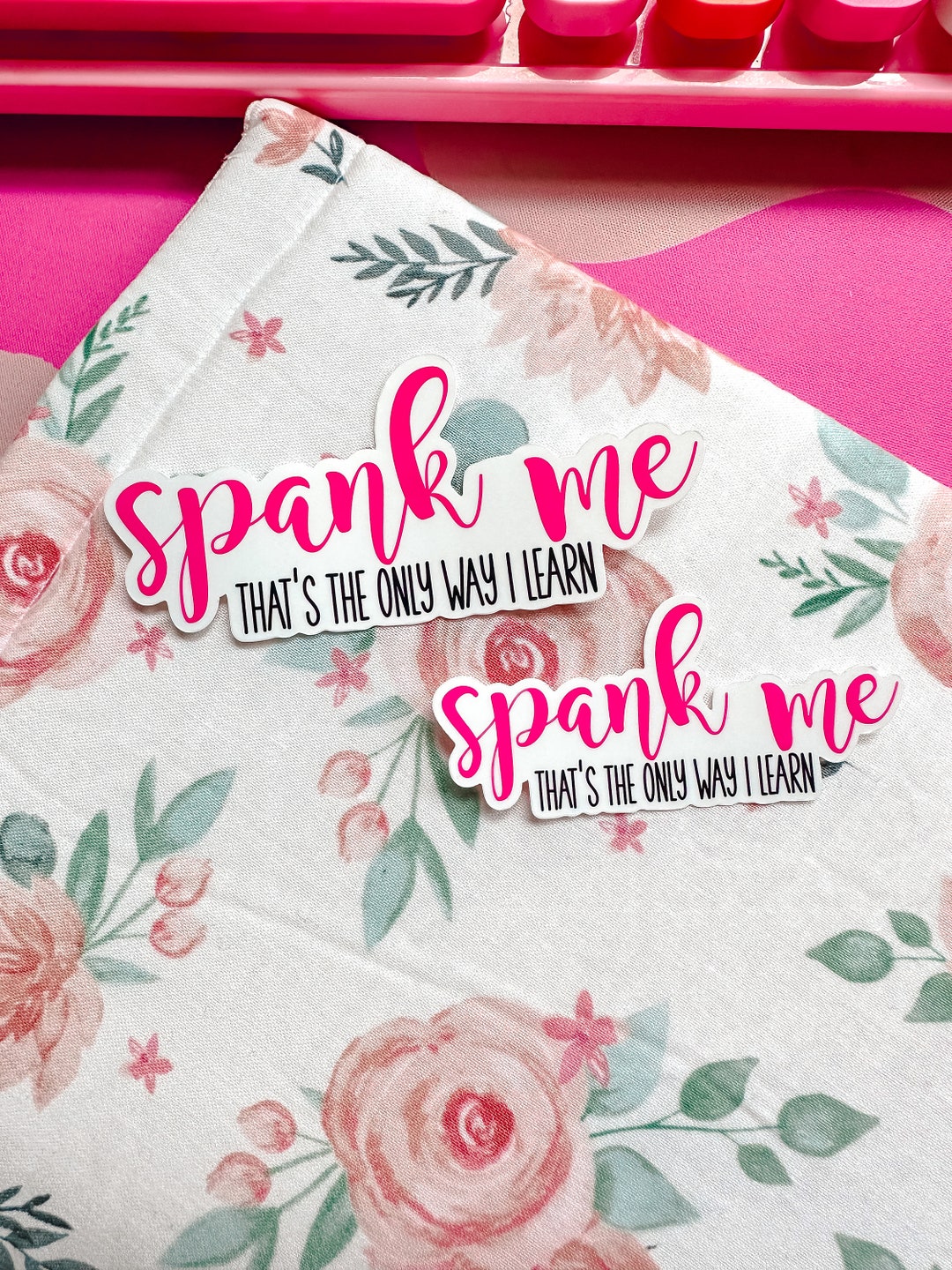 Spank Me That's the Only Way I Learn Sticker | Booktok Sticker | Kindle ...