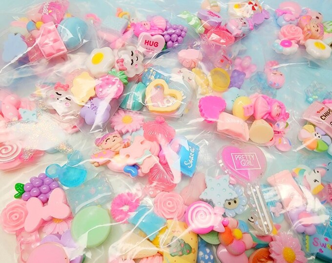 Pack of 10 Fake Candy, Fake Bake Supplies, Fake Candy, Flat Back Resin ...