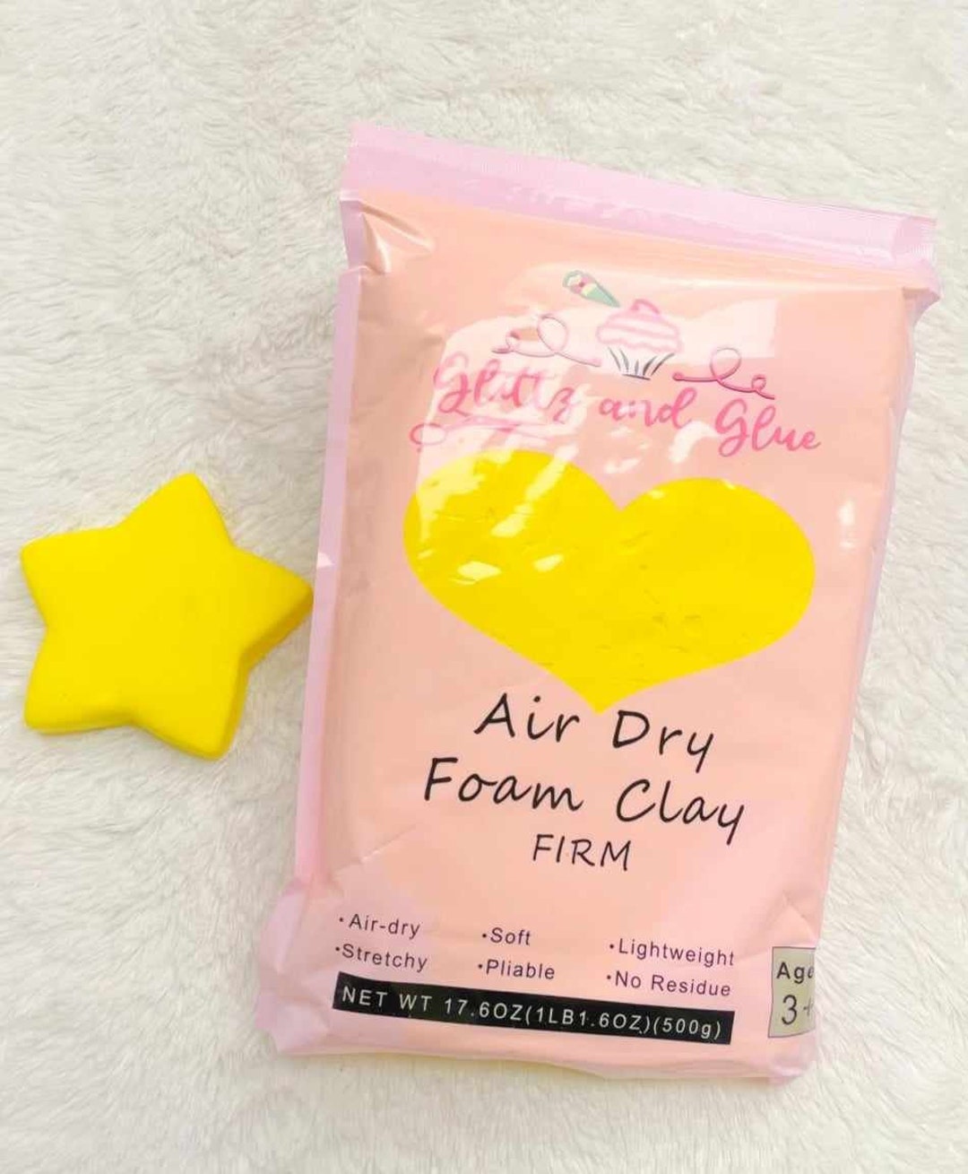 Mustard Foam Clay, Foam Clay, Glittz and Glue Foam Clay, Fake Bake ...