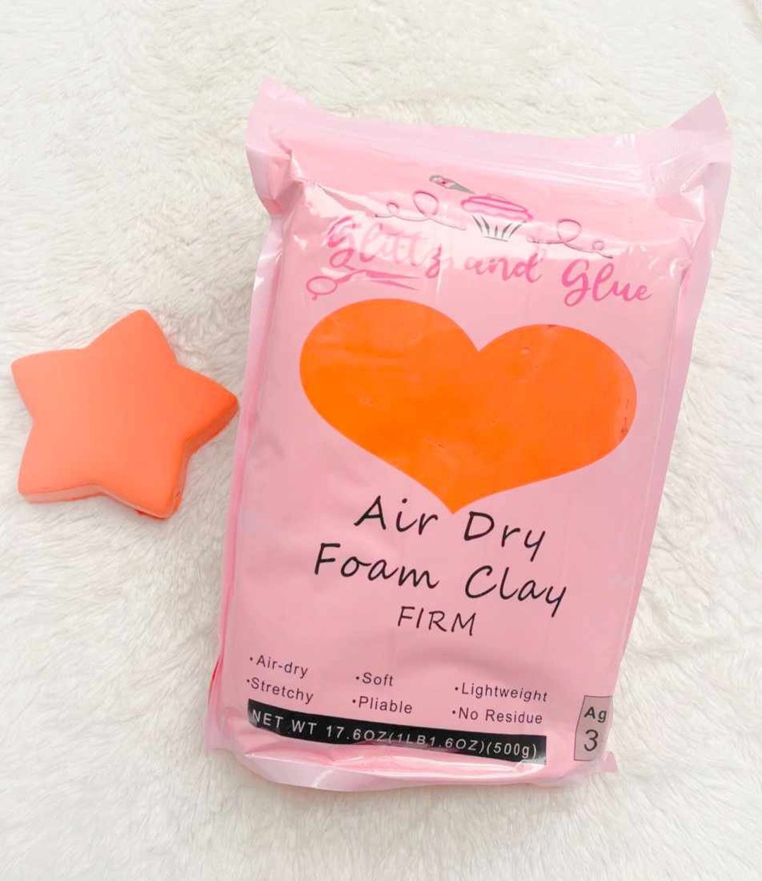 Bright Red Foam Clay, Foam Clay, Glittz and Glue Foam Clay, Fake Bake ...