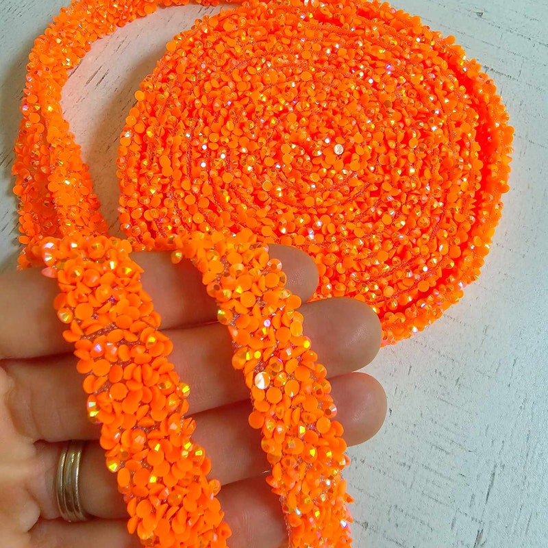 Orange Rhinestone - Etsy
