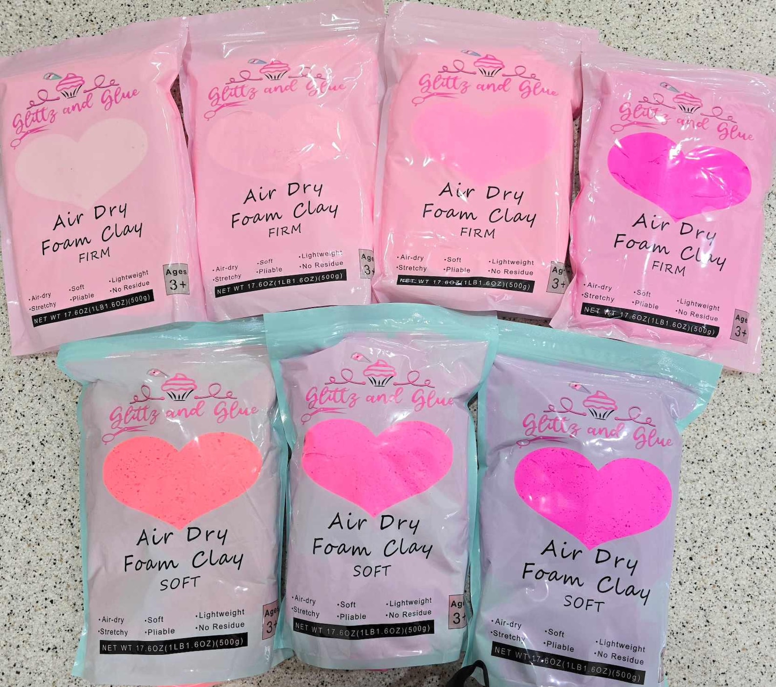 500g FIRM Hot Pink Foam Clay | Air Dry Clay | Cosplay | Slime | Fake ...