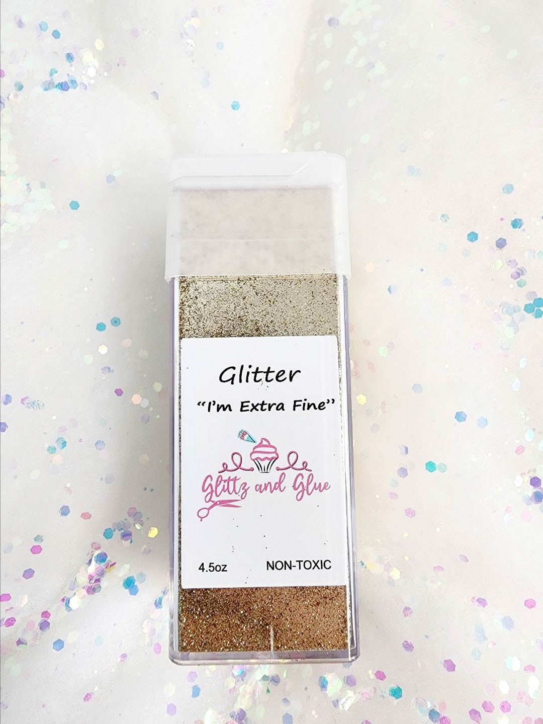Champagne Gold Glitter, Extra Fine Glitter, 4.5oz Glitter, Crafting ...