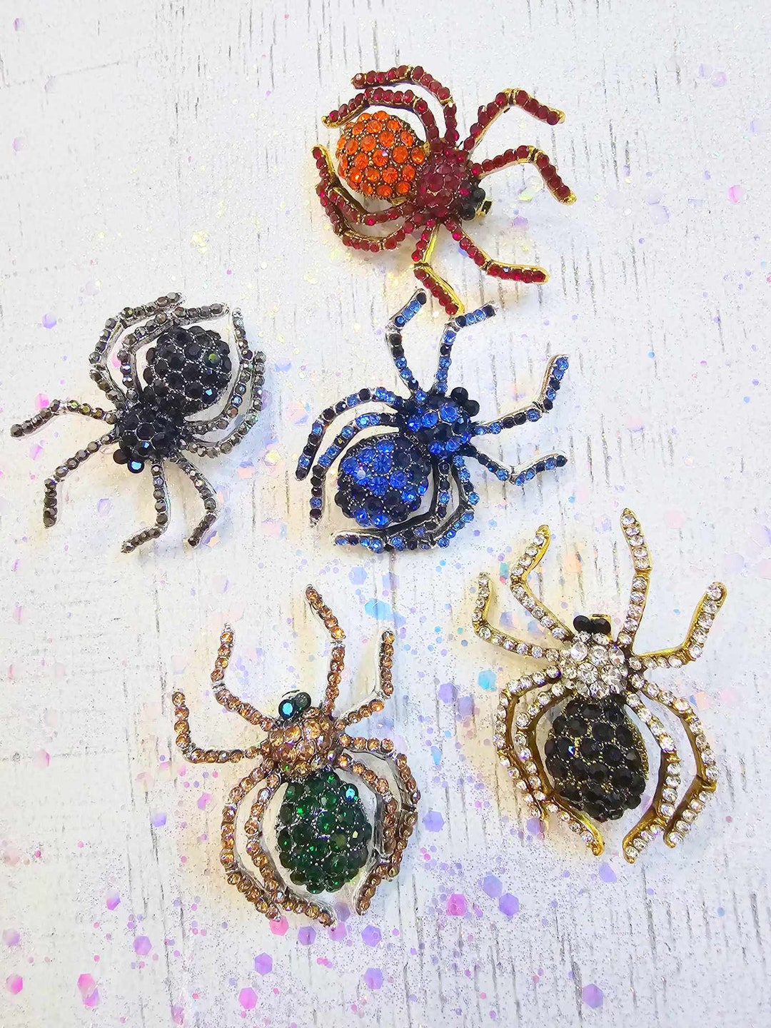 BUNDLE #5, 5pc Halloween Brooches, Halloween Embellishments, Halloween ...