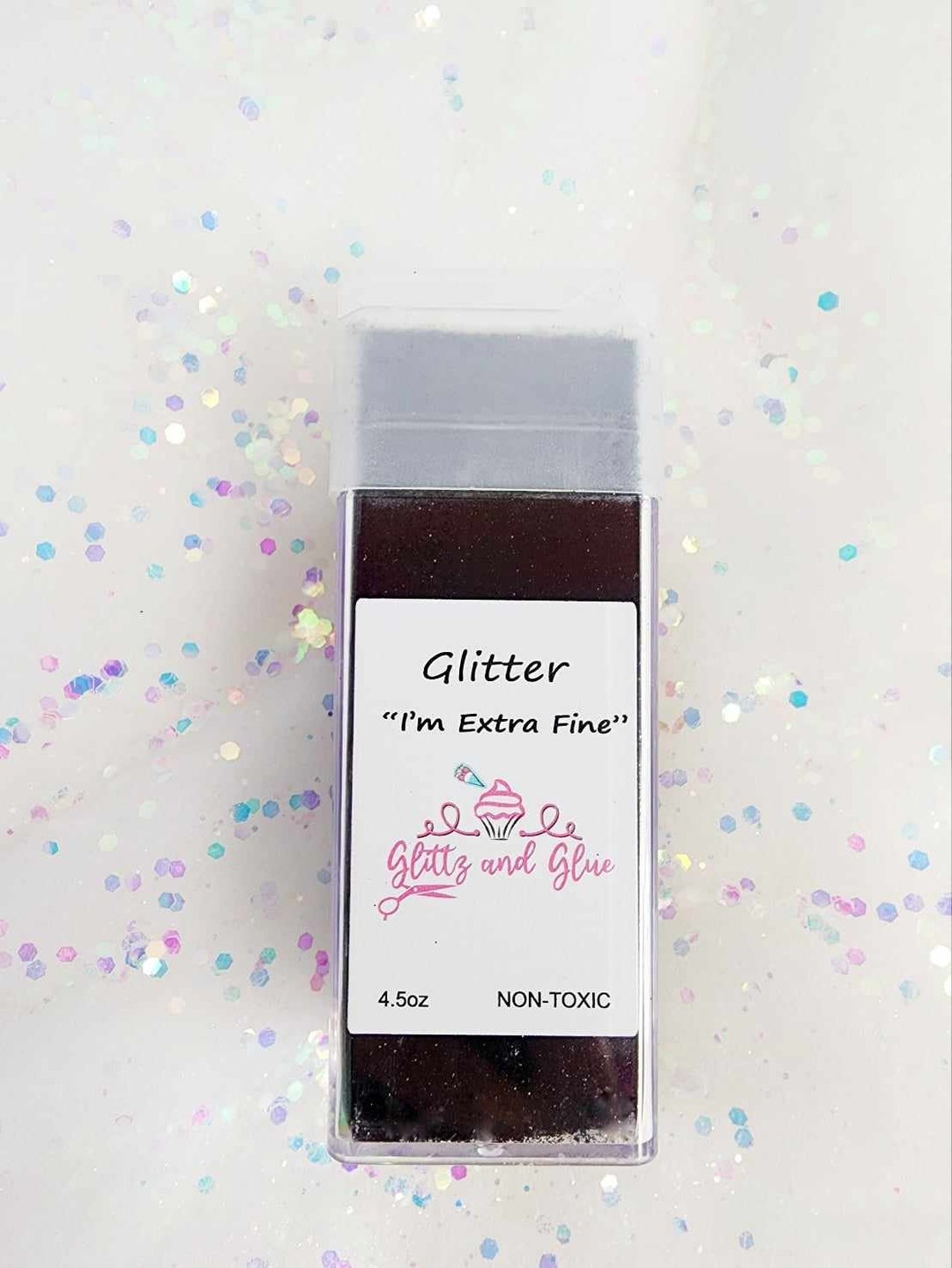 Black I’m Extra Fine, Glitter, Extra Fine Glitter, 4.5oz Glitter ...