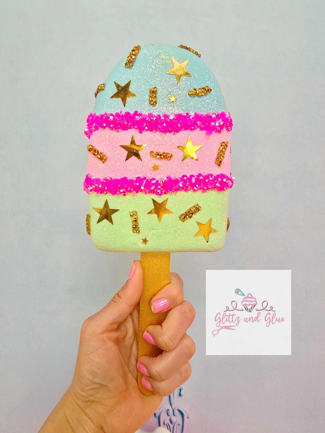 Fake Popsicle, Clay Food, Faux Sweets, Party Props, Birthday Props ...