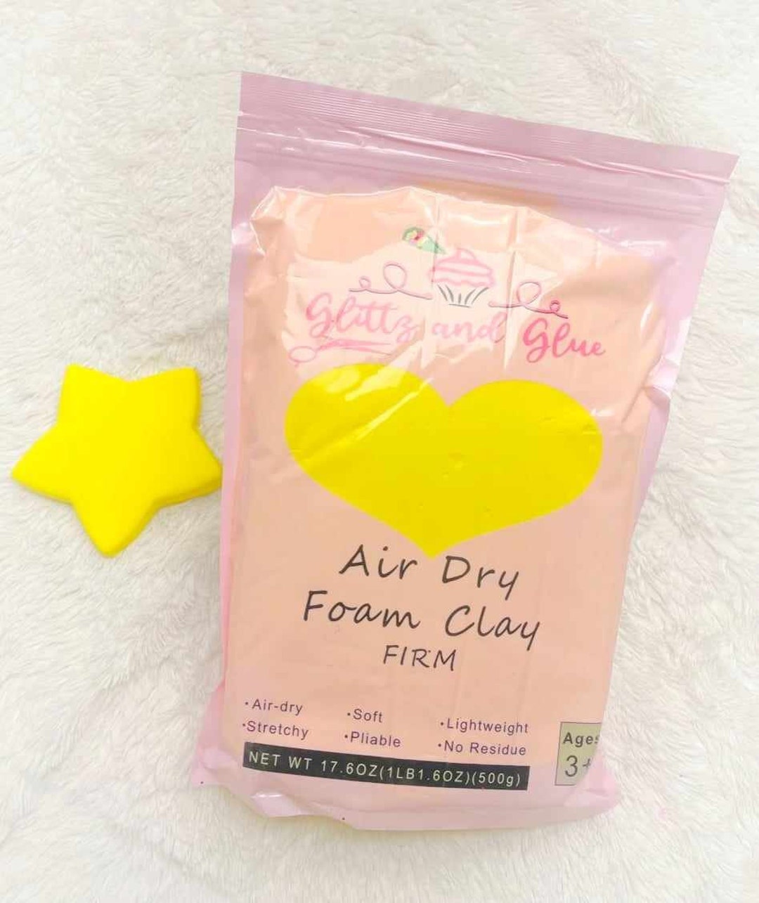 Cyber Yellow Foam Clay, Foam Clay, Glittz and Glue Foam Clay, Fake Bake ...