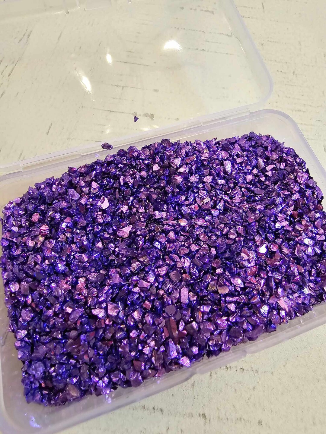 Purple Crushed Rocks, Crushed Glass Rocks, Fake Bake Supplies, Craft ...