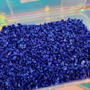 Blue Crushed Rocks, Crushed Glass Rocks, Fake Bake Supplies, Craft ...