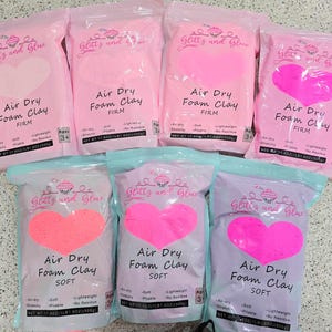 SOFT, Bubblegum Pink, Foam Clay, Foam Clay, Glittz and Glue Foam Clay ...