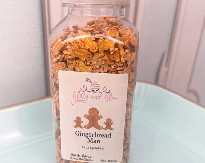 Gingerbread Man, Polymer Clay Sprinkles, Clay Sprinkles, Fake Sprinkles ...