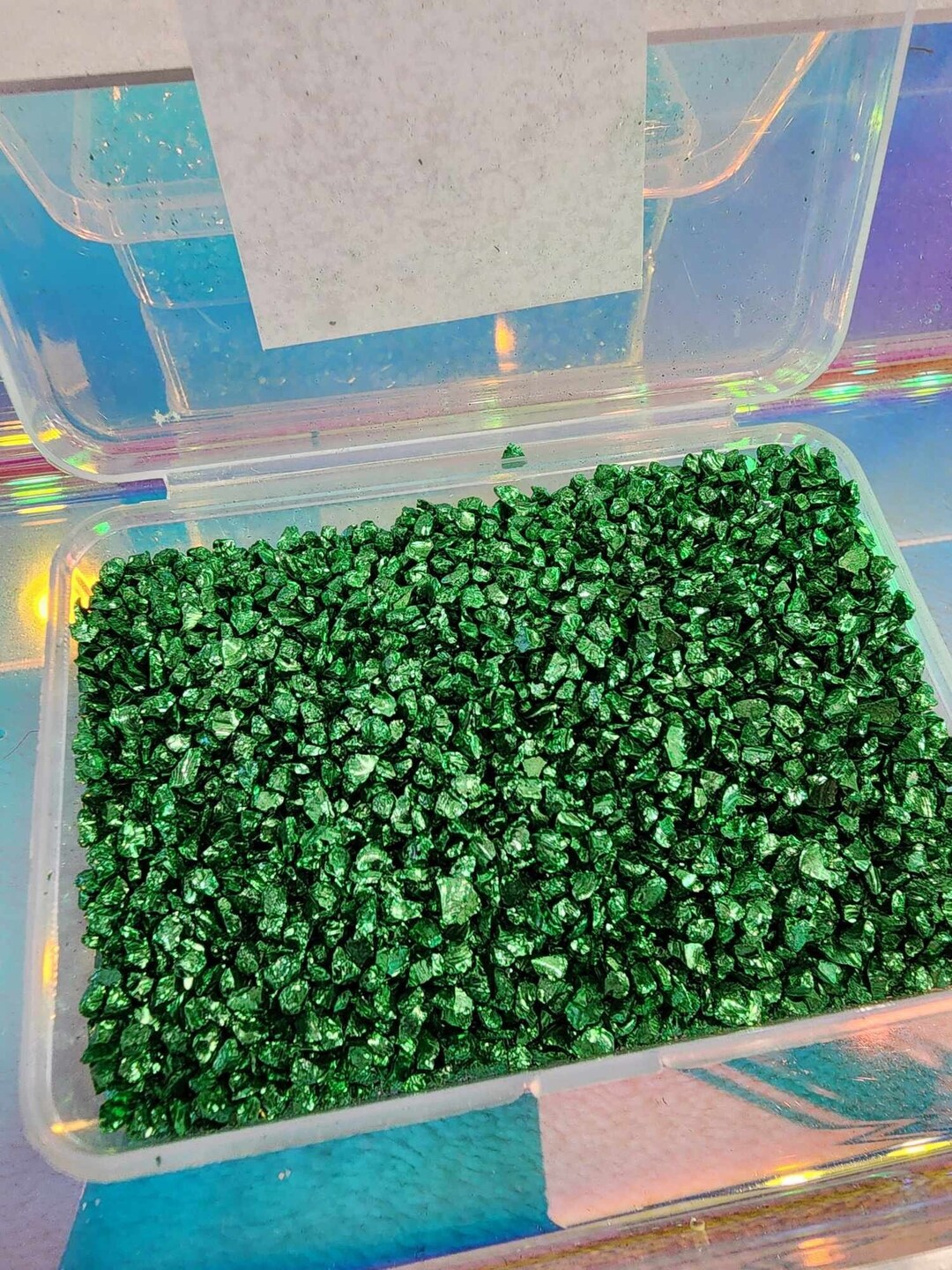 Bright Green Crushed Rocks, Crushed Glass Rocks, Fake Bake Supplies ...