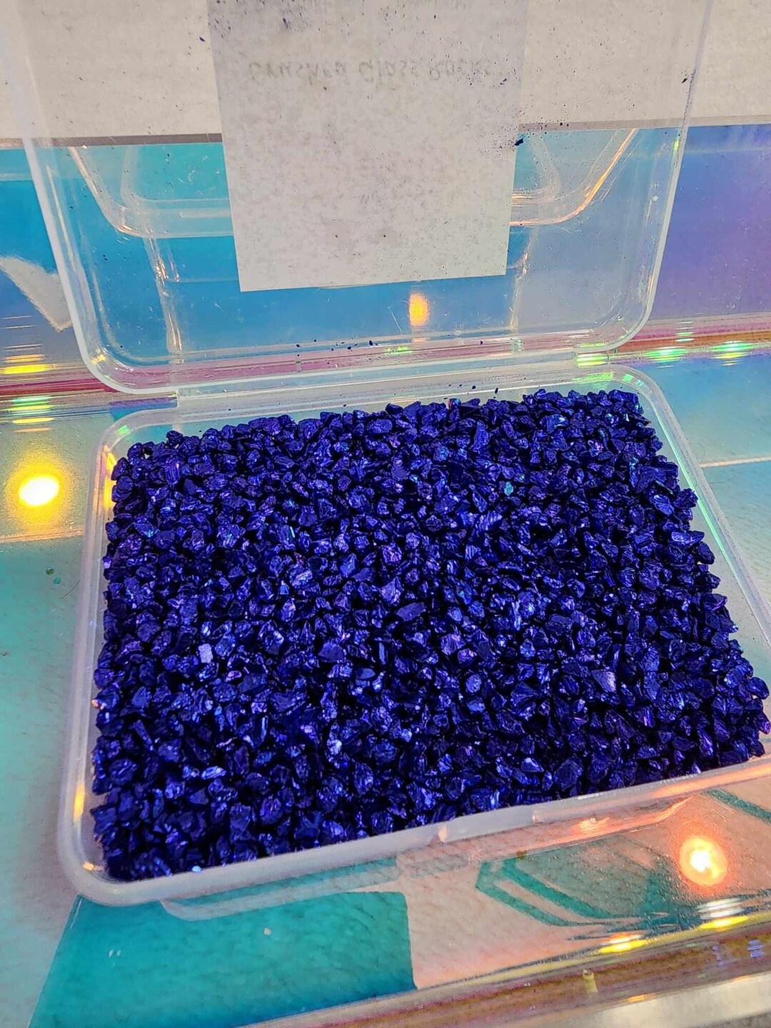 Purple Blue Crushed Rocks, Crushed Glass Rocks, Fake Bake Supplies ...