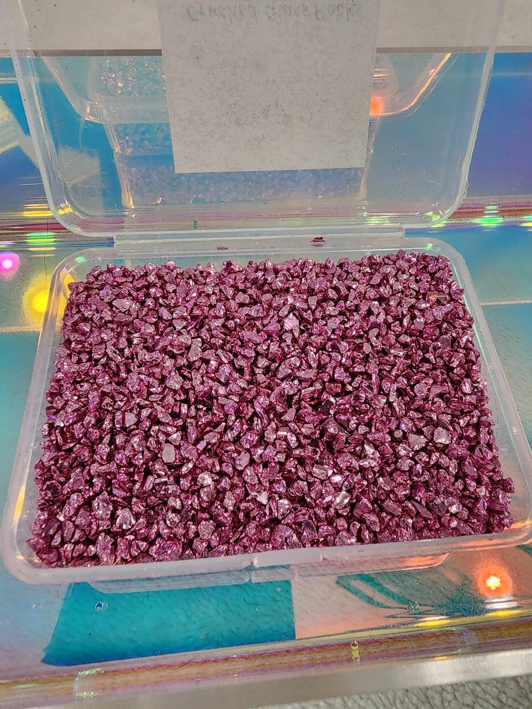 Bright Pink Crushed Rocks, Crushed Glass Rocks, Fake Bake Supplies ...