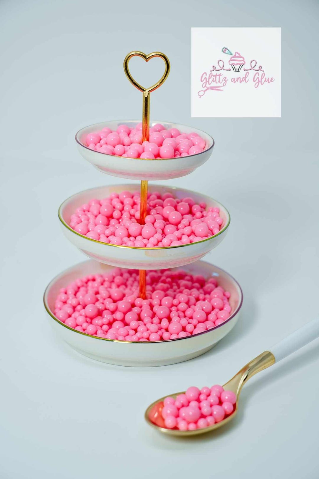 80g Hot Pink Ball Sprinkles, Colorful Sprinkles, Fake Bake Supplies ...